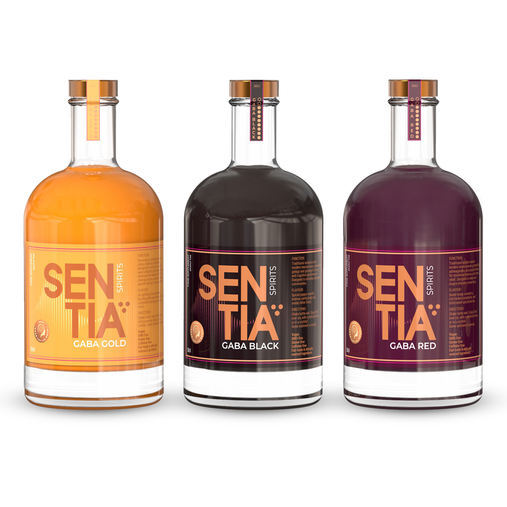 GABA Gold 50cl, GABA Black 50cl & GABA Red 50cl – Sentia Spirits