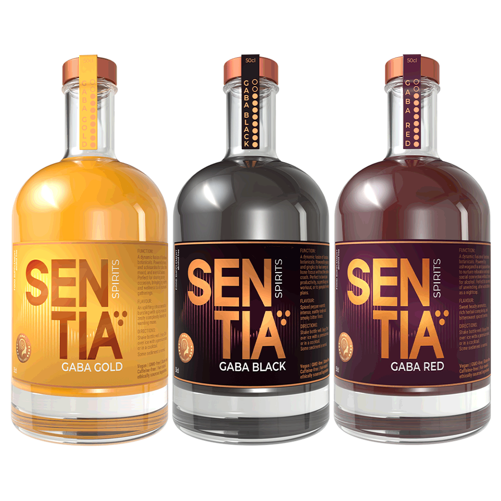GABA Gold 50cl, GABA Black 50cl & GABA Red 50cl – Sentia Spirits