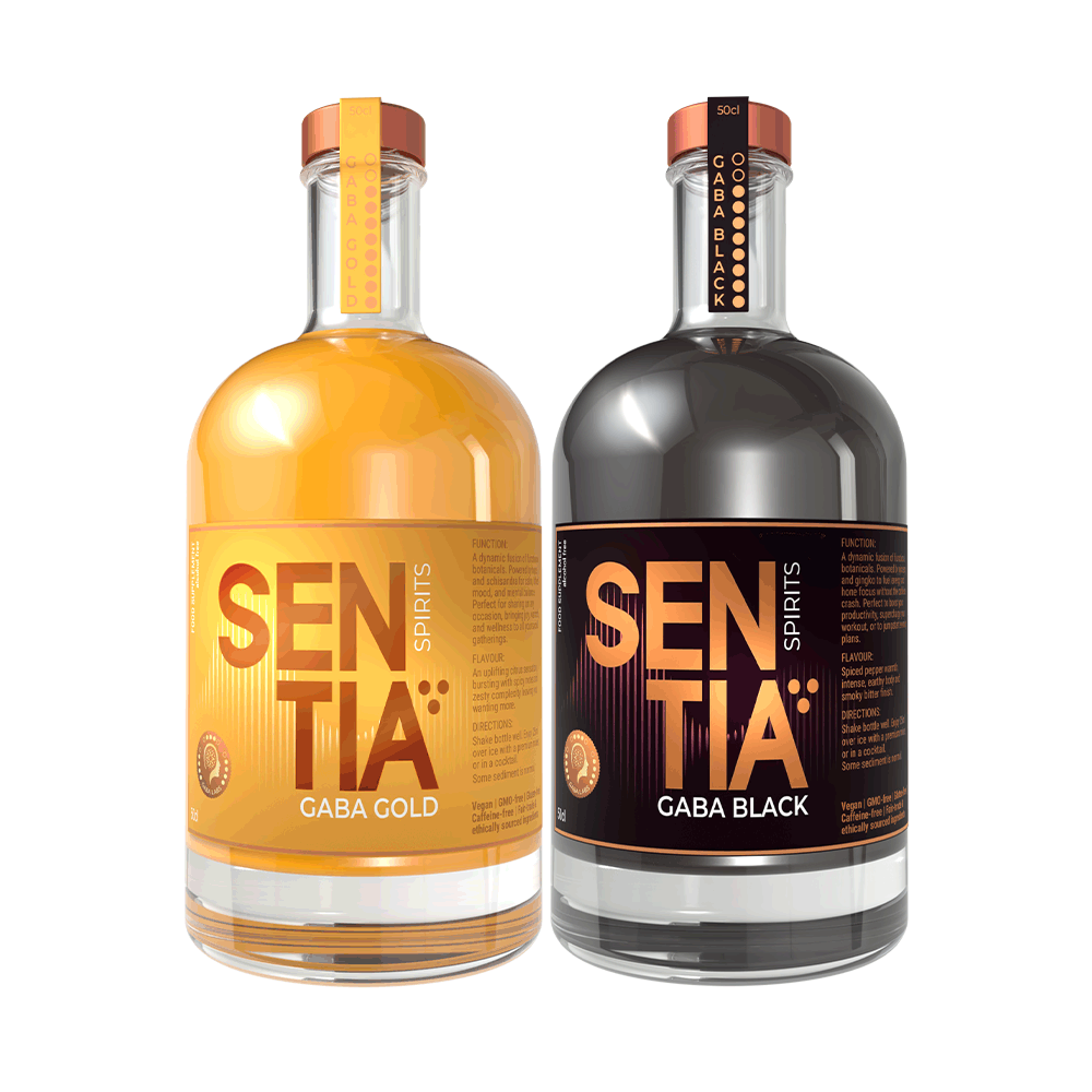 GABA Gold 50cl & GABA Black 50cl – Sentia Spirits